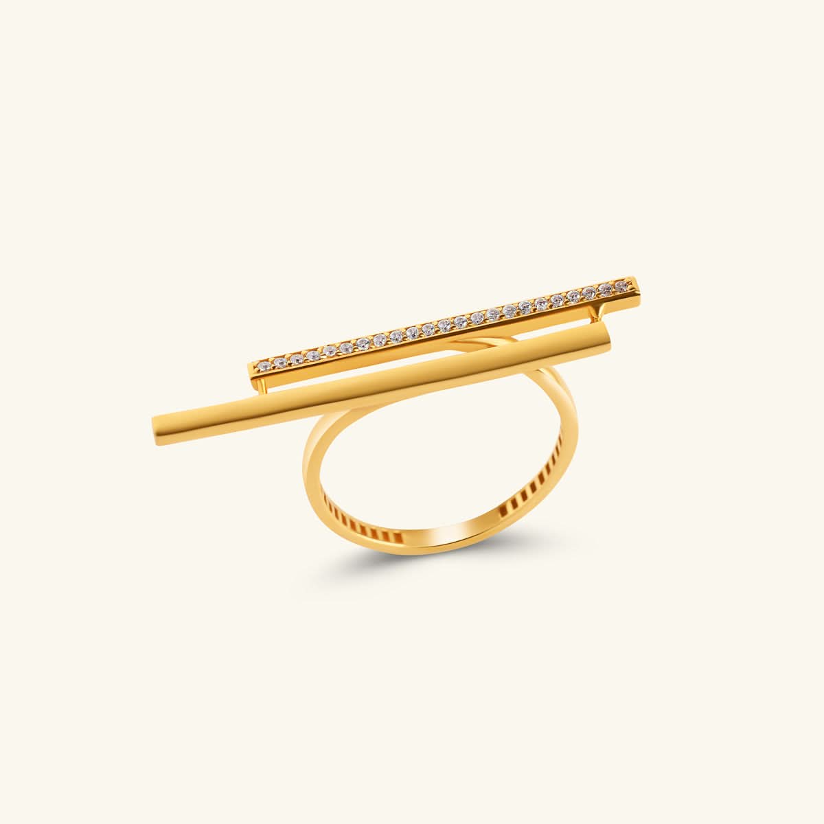 Minimalist Gold Line Ring – Nouri's Jewerly